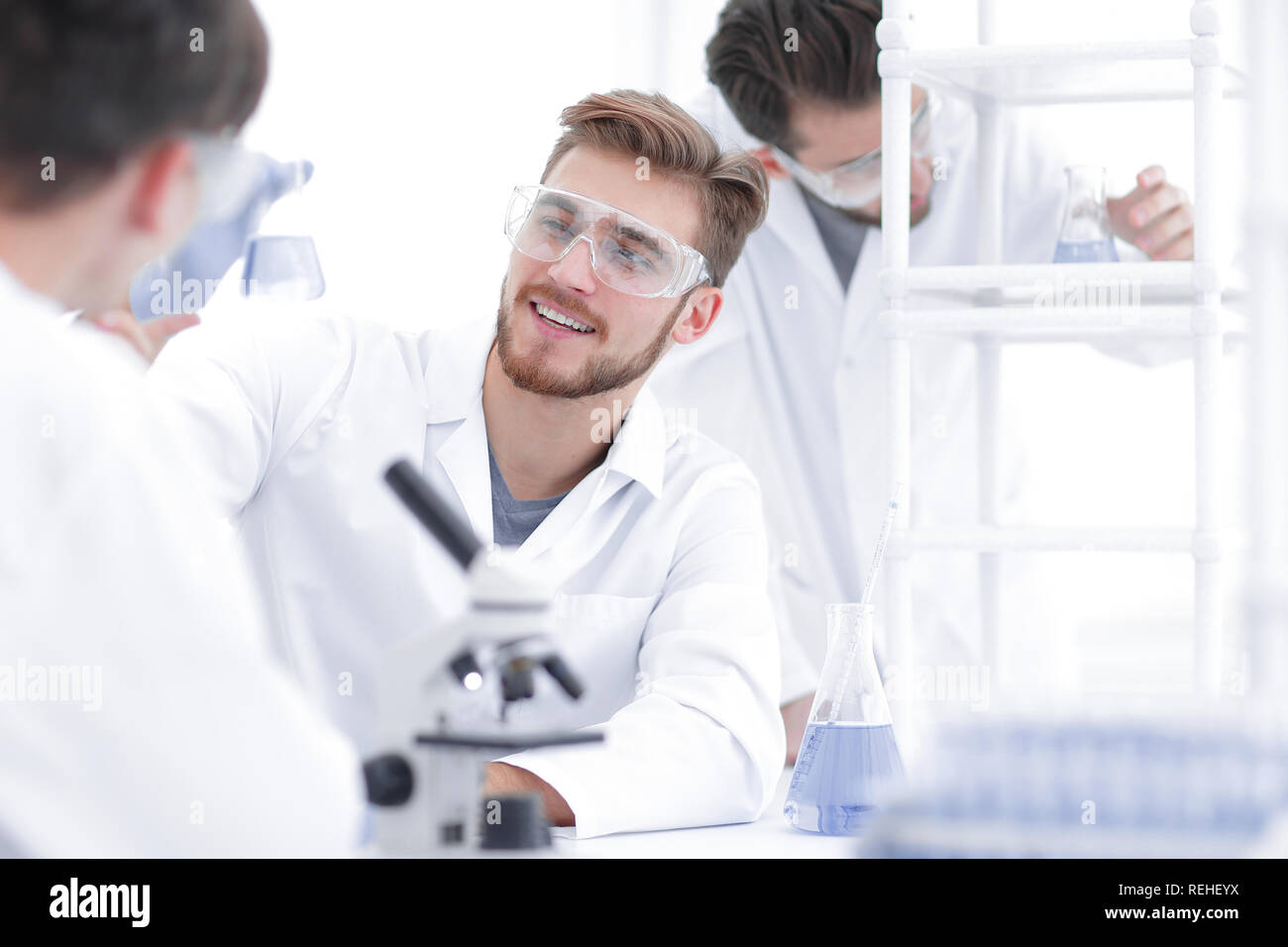 Biologists studying hi-res stock photography and images - Alamy