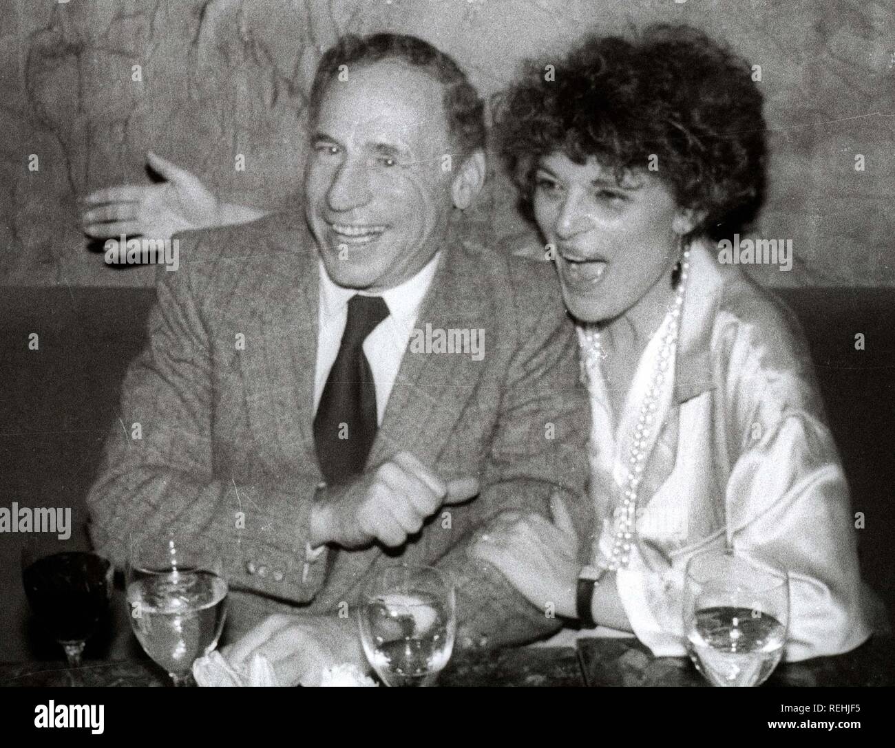 Mel Brooks and wife #AnnBancroft Undated Photo By John Barrett ...