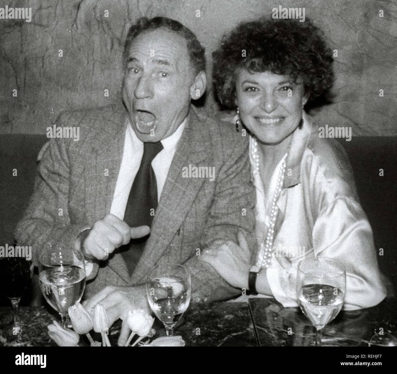 Mel Brooks and wife #AnnBancroft Undated Photo By John Barrett ...