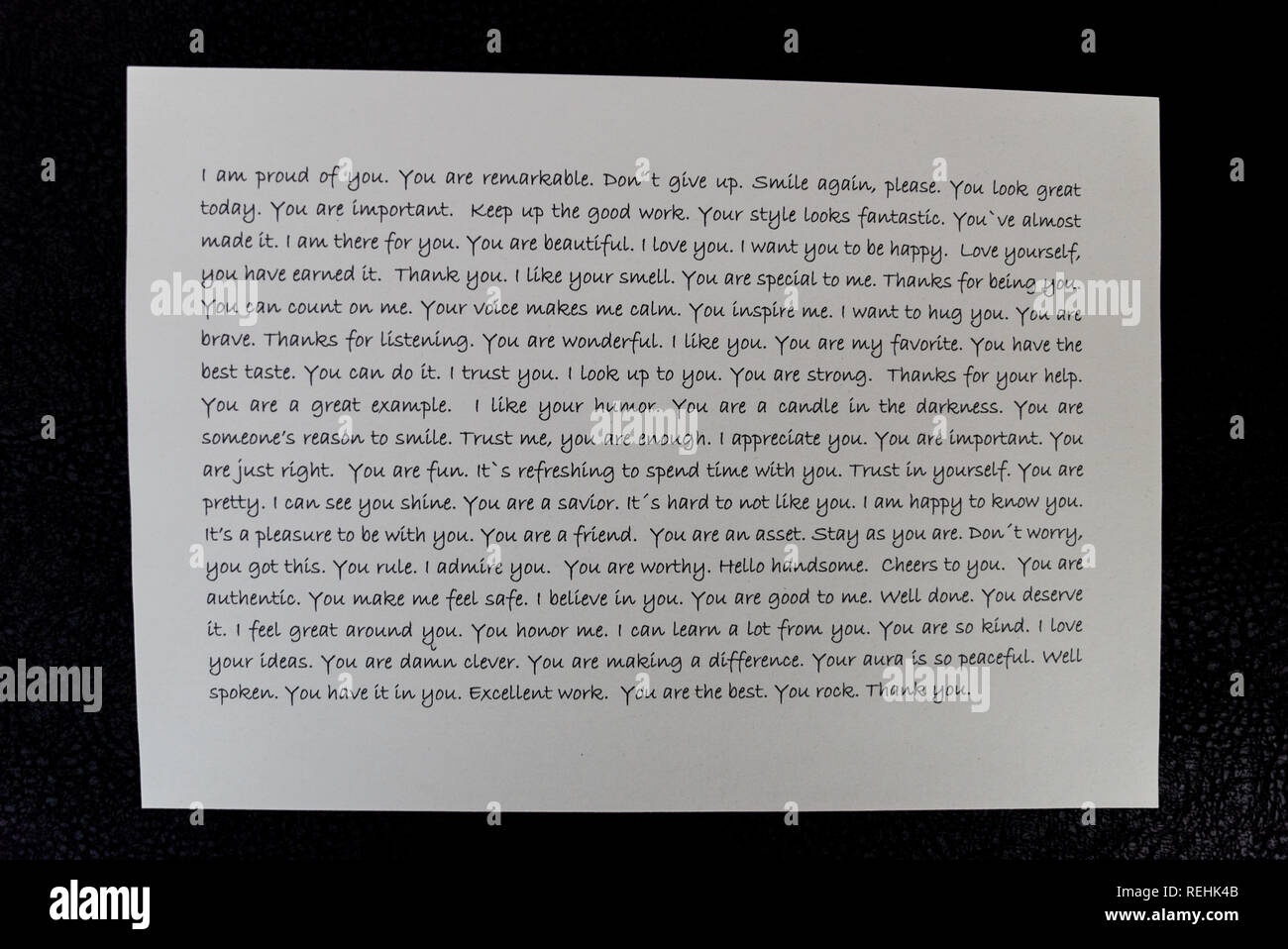 List of positive phrases hi-res stock photography and images - Alamy