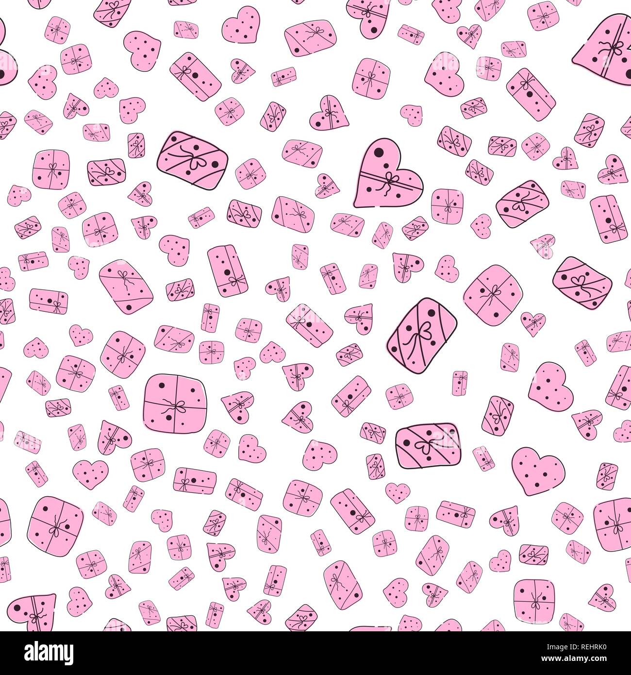 Cute love pattern hi-res stock photography and images - Alamy