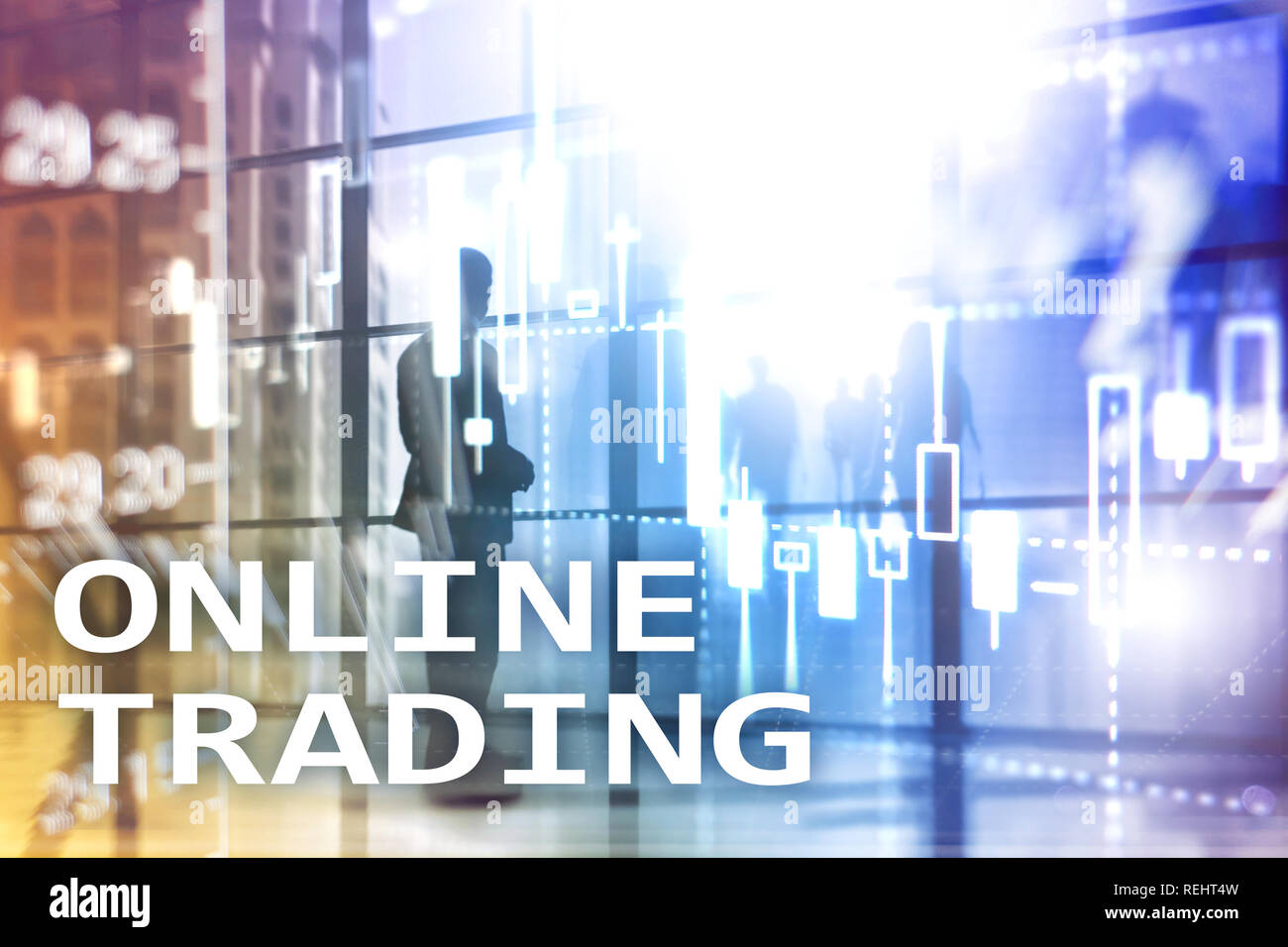 Double exposure online trading hi-res stock photography and images - Alamy