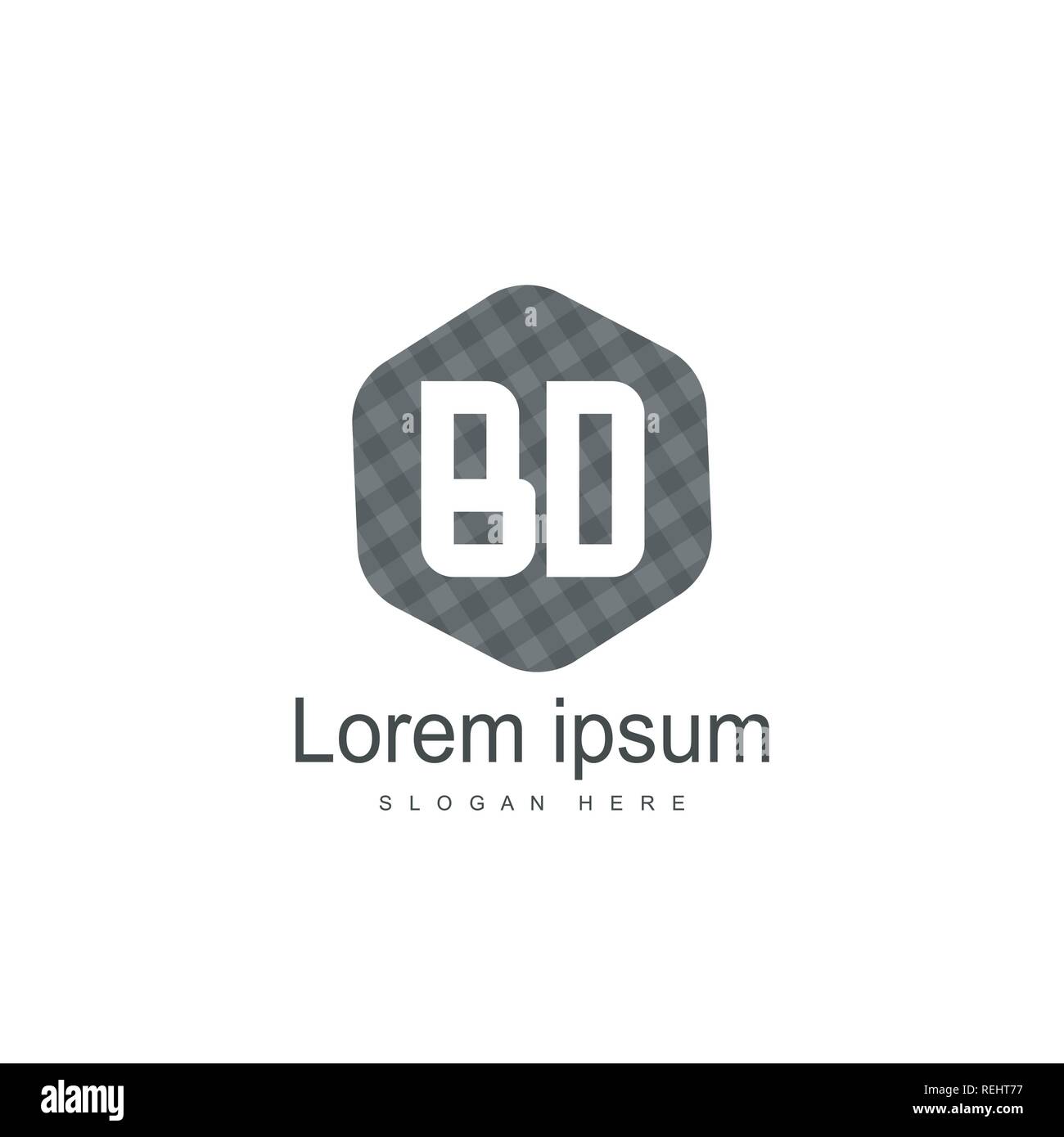 Initial BD Letter Logo Template Design Stock Vector Image & Art - Alamy