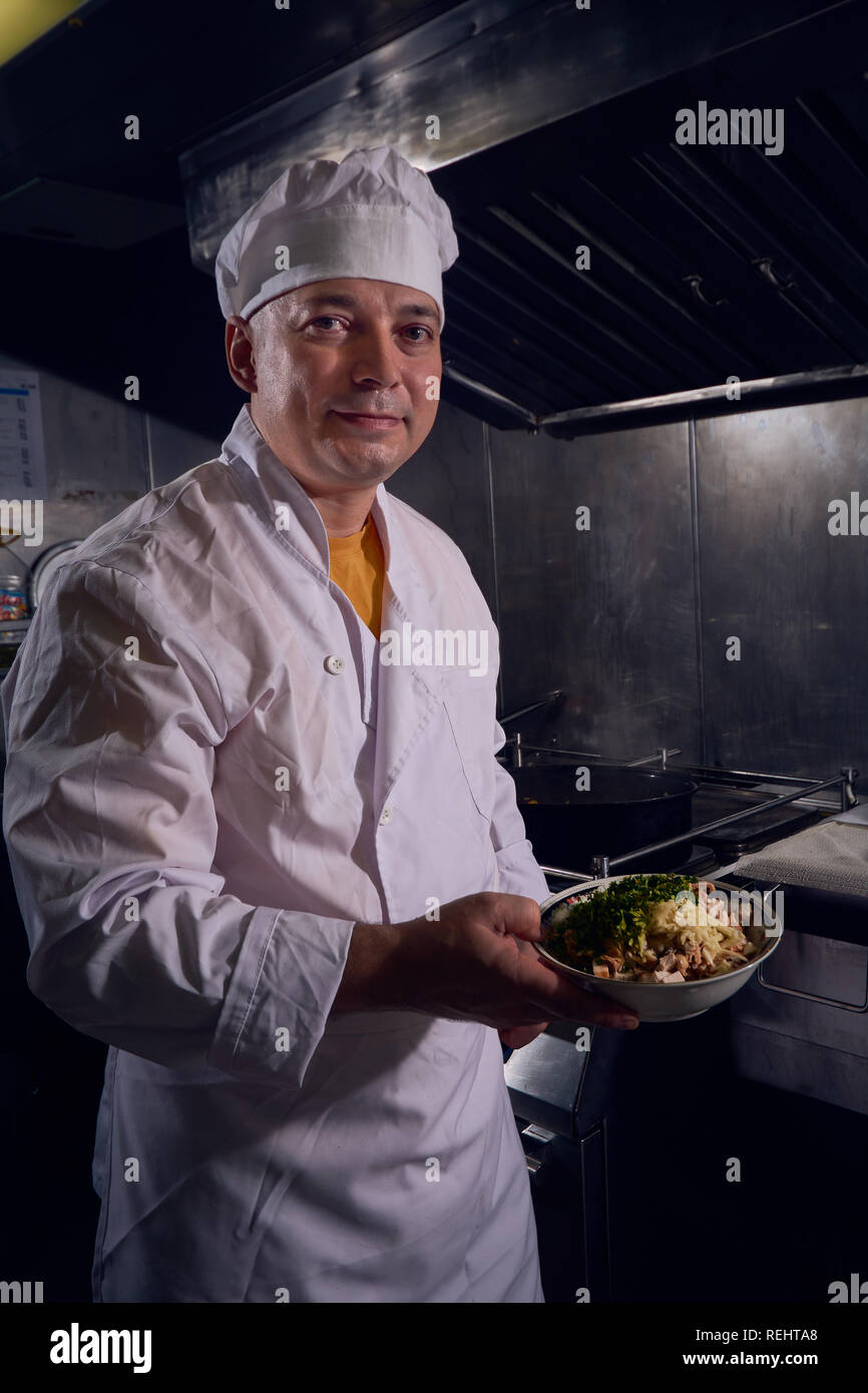 Chef cook, great design for any purposes. Cooking concept. Kitchen ...