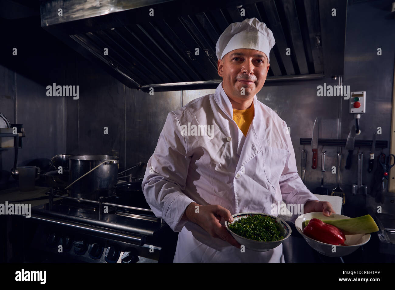 Chef cook, great design for any purposes. Cooking concept. Kitchen ...