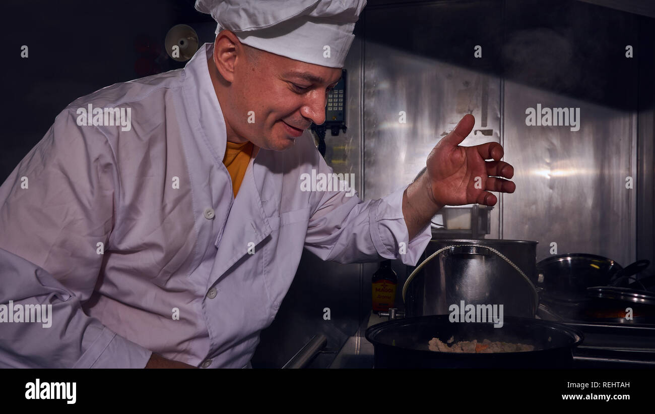 Chef cook, great design for any purposes. Cooking concept. Kitchen ...