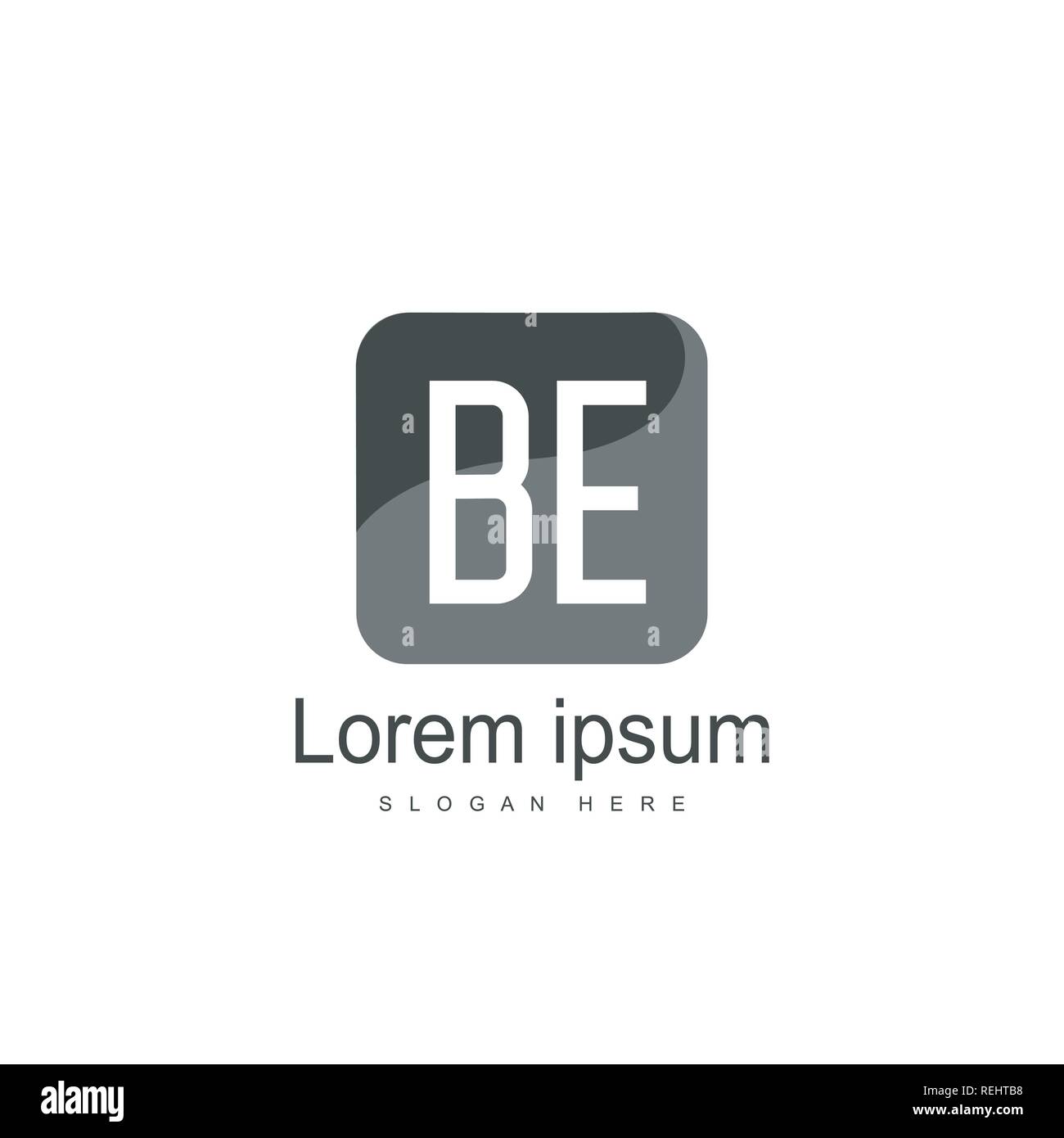 Initial BE Letter Logo Template Design Stock Vector Image & Art - Alamy