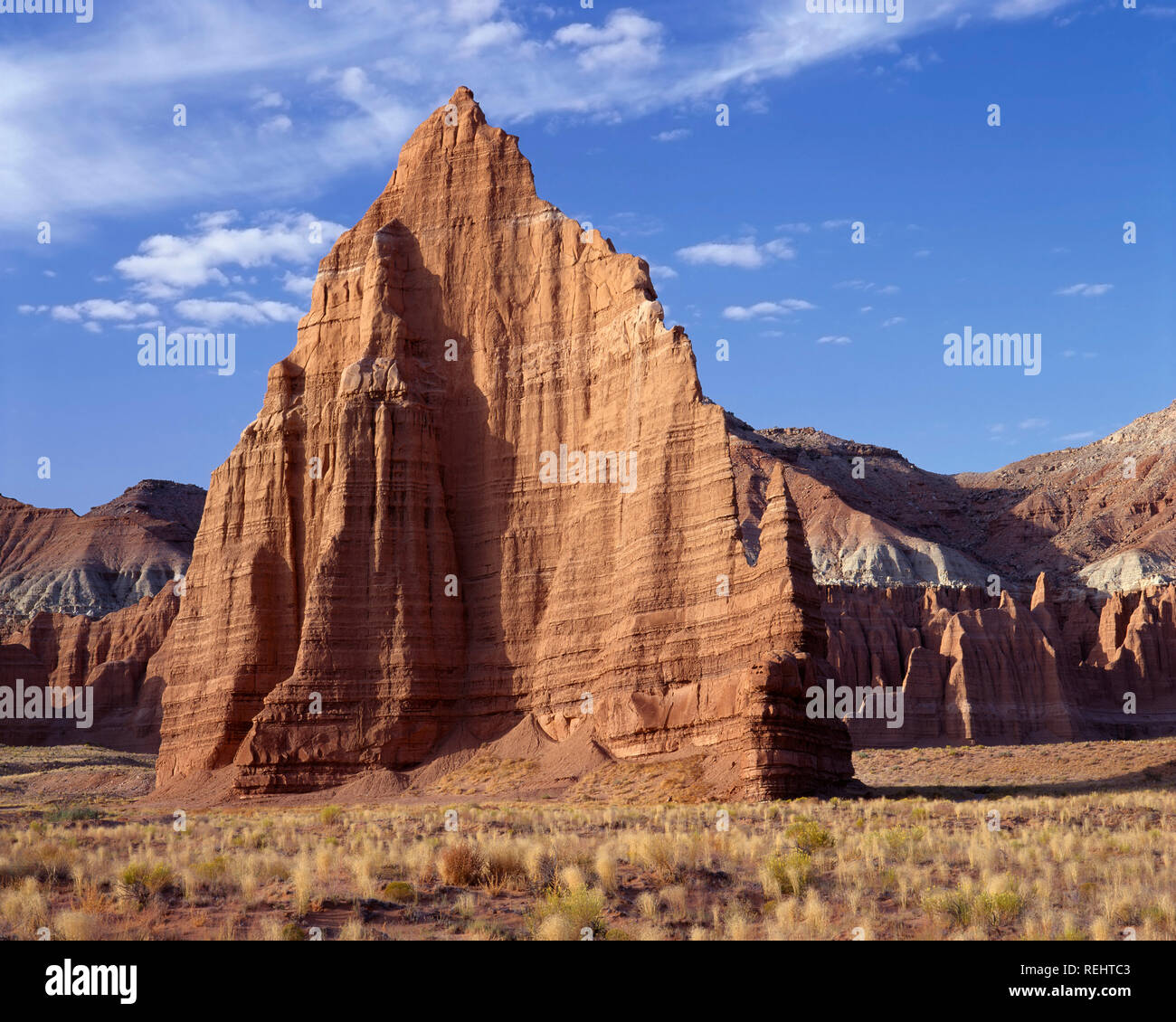 USA, Utah, Capitol Reef National Park, The Temple of the Moon is a ...