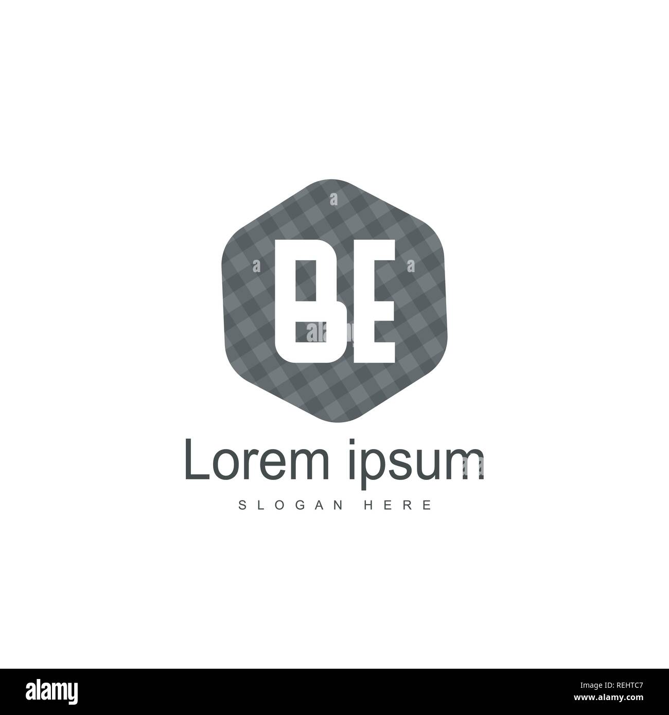 Initial BE Letter Logo Template Design Stock Vector Image & Art - Alamy