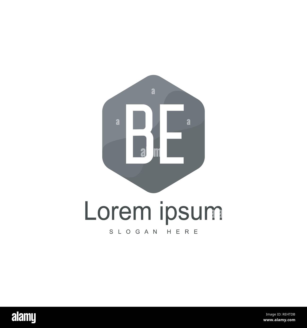 Initial BE Letter Logo Template Design Stock Vector Image & Art - Alamy