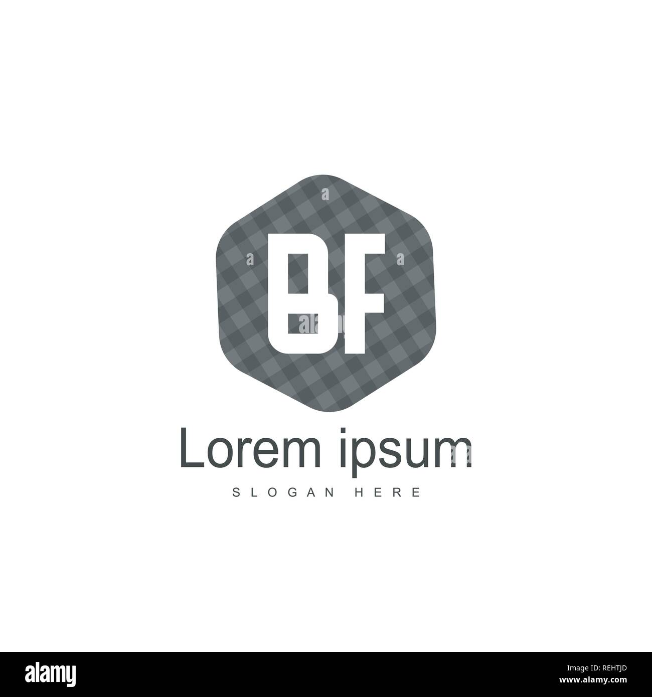 Initial BF Letter Logo Template Design Stock Vector Image & Art - Alamy