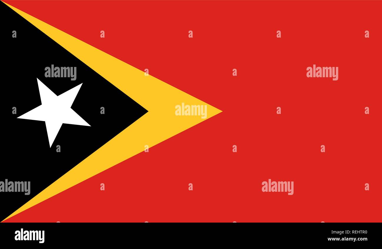 East Timor Flag Stock Vector Image & Art - Alamy