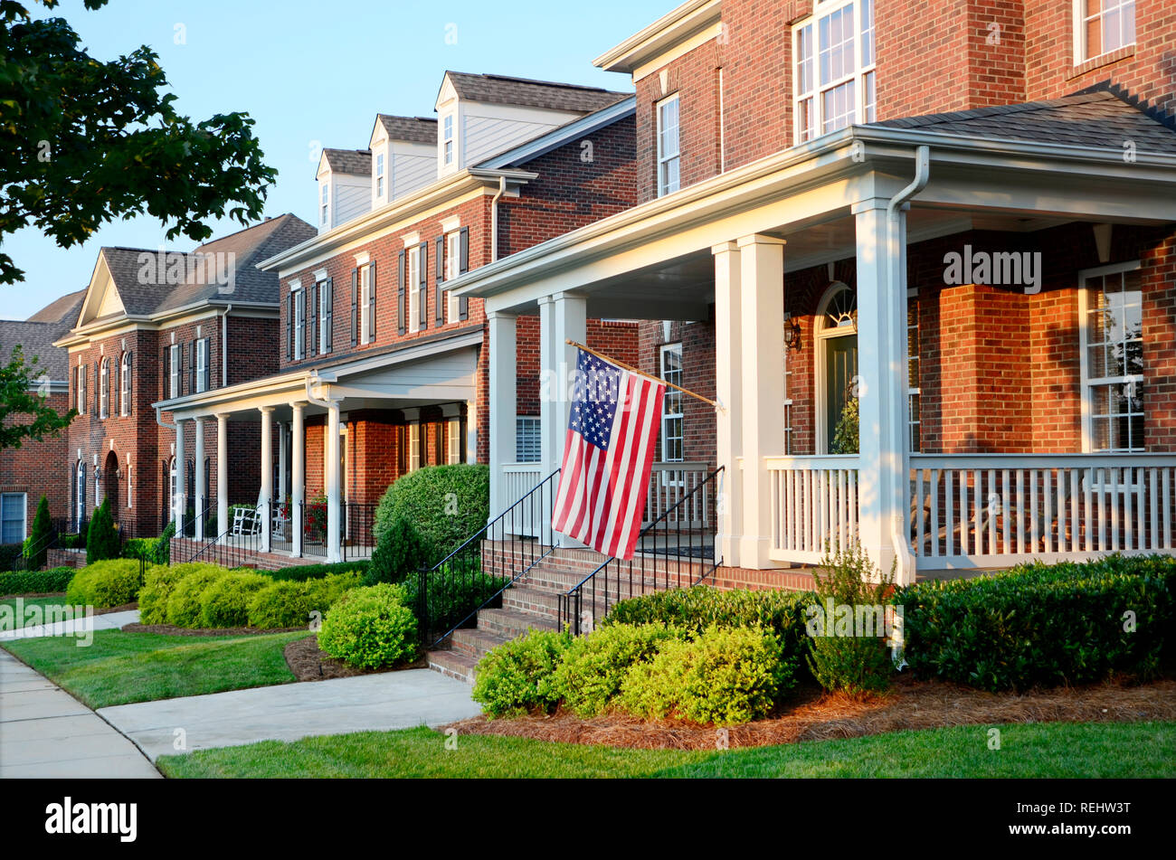 American flag hanging from tree hi-res stock photography and images - Alamy