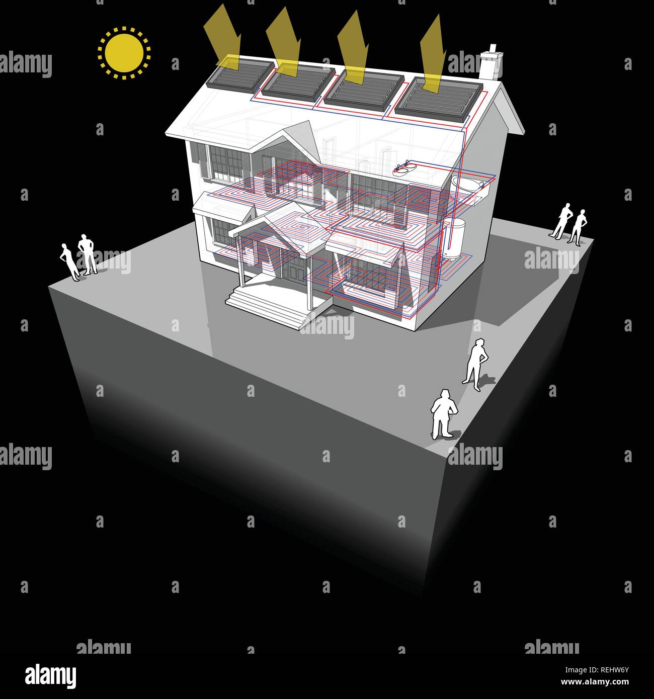 Building a model of the solar system hi-res stock photography and ...
