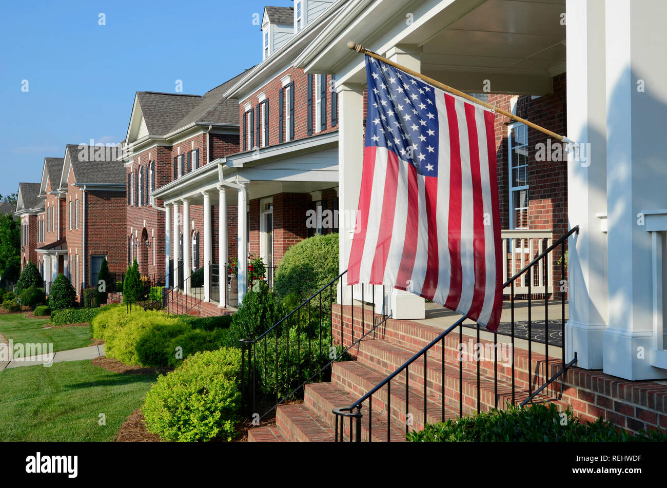 American flag hanging from tree hi-res stock photography and images - Alamy