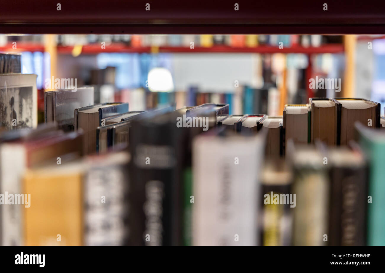 book to borrow at the local library Stock Photo - Alamy