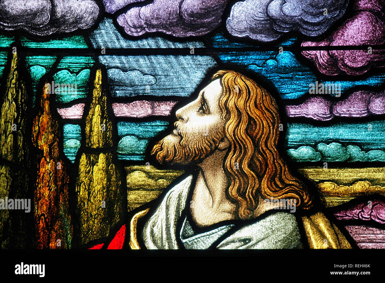 Jesus christ christianity outline hi-res stock photography and images ...