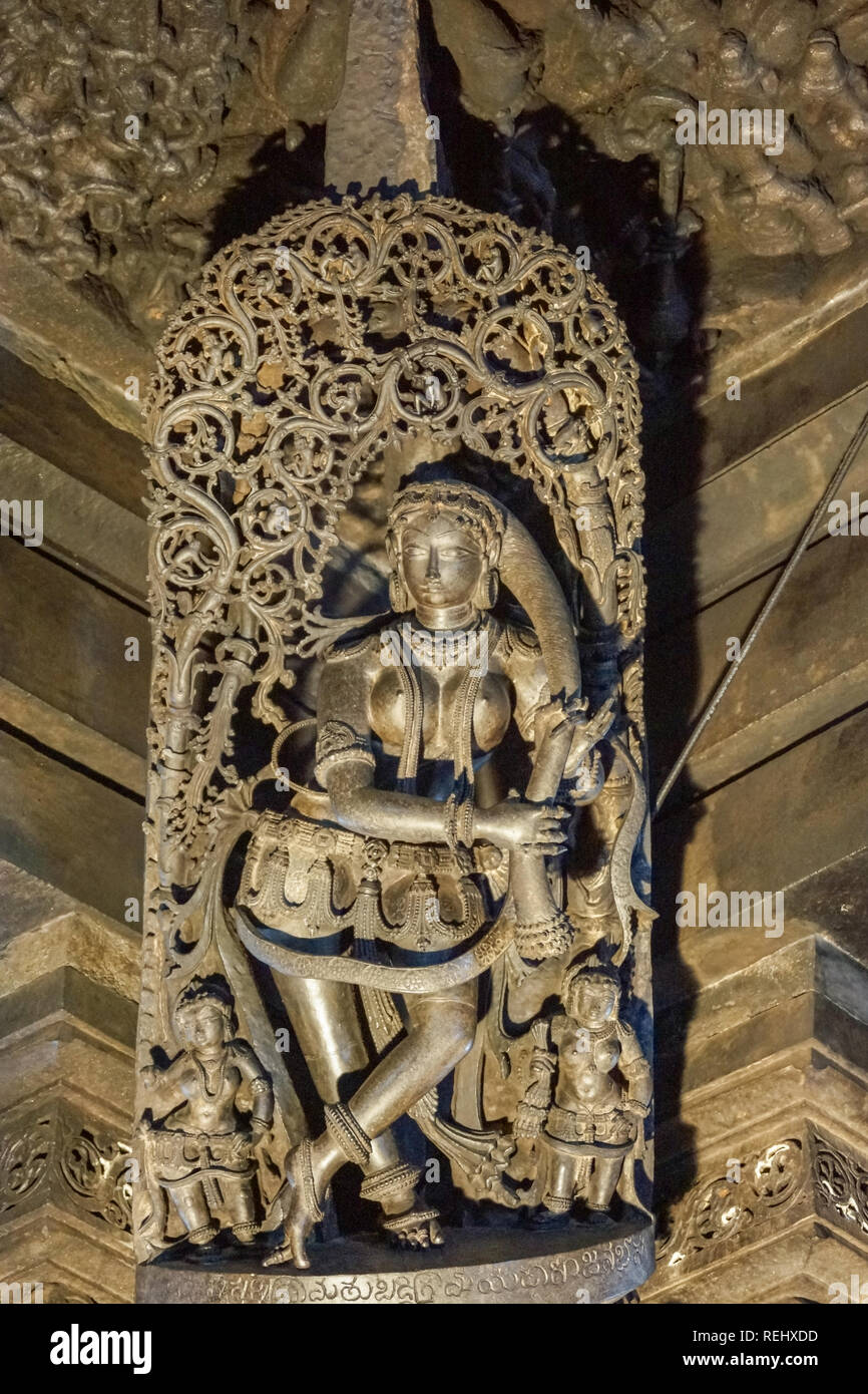 Belur, Karnataka, India - November 2, 2013: Chennakeshava Temple ...