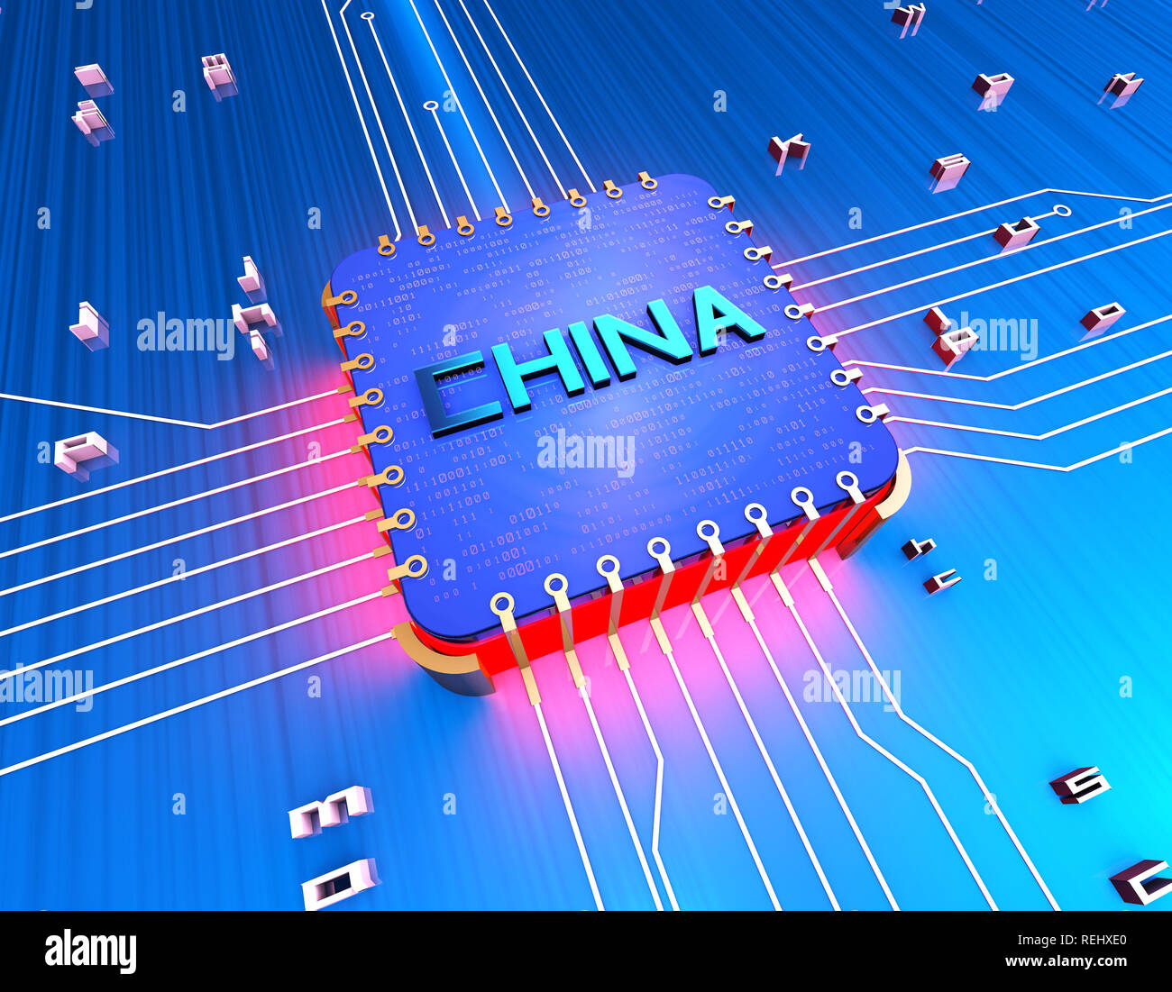 China's electronic chip technology, network data transmission and ...
