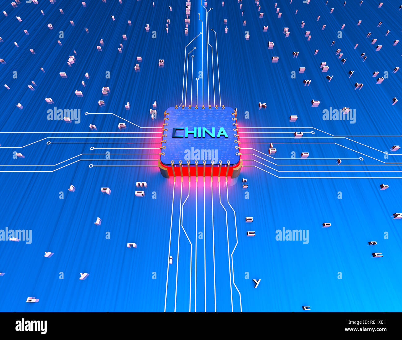 China's electronic chip technology, network data transmission and ...
