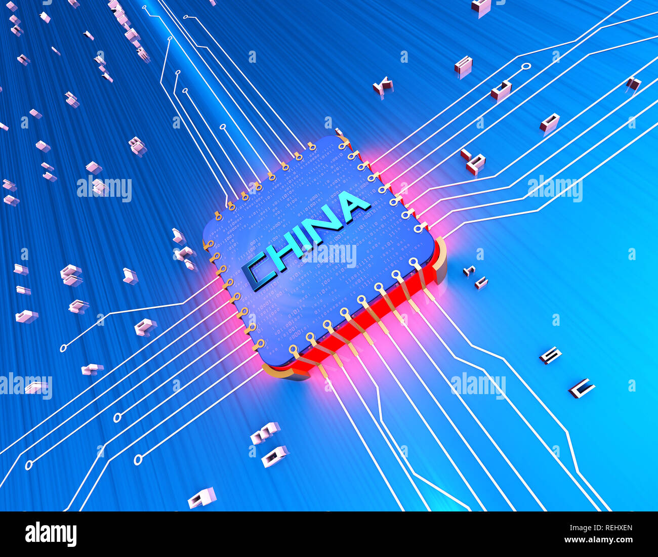 China's electronic chip technology, network data transmission and ...