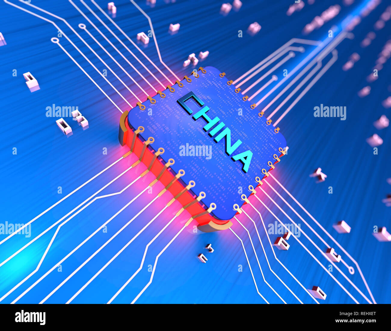 China's electronic chip technology, network data transmission and ...