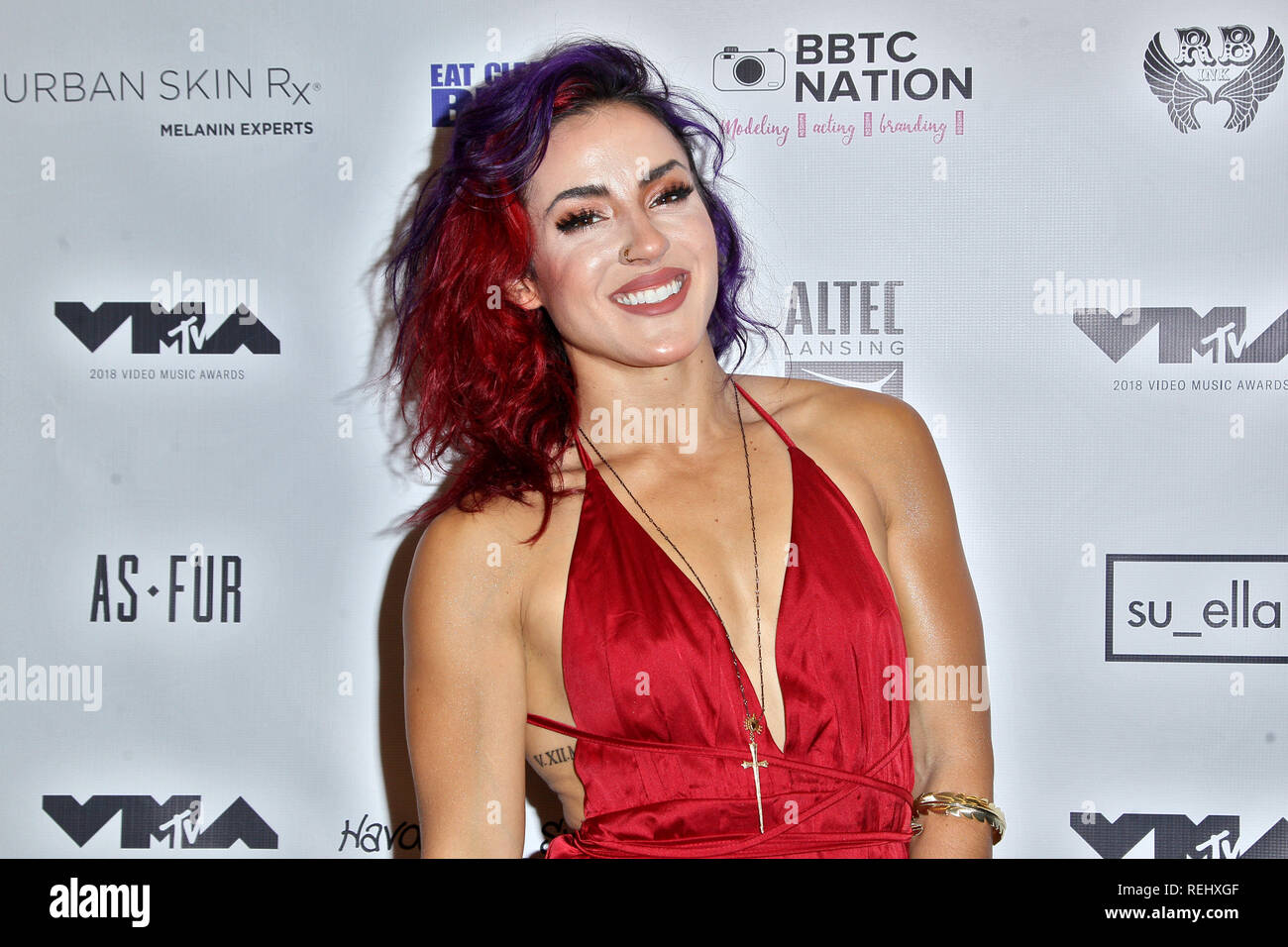 NEW YORK, NY - AUGUST 19: Cara Maria attends The 2018 VMA Gifting ...