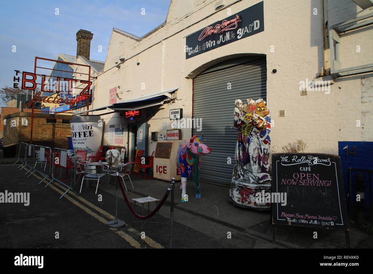 At God's Own Junkyard, Walthamstow, London Stock Photo - Alamy