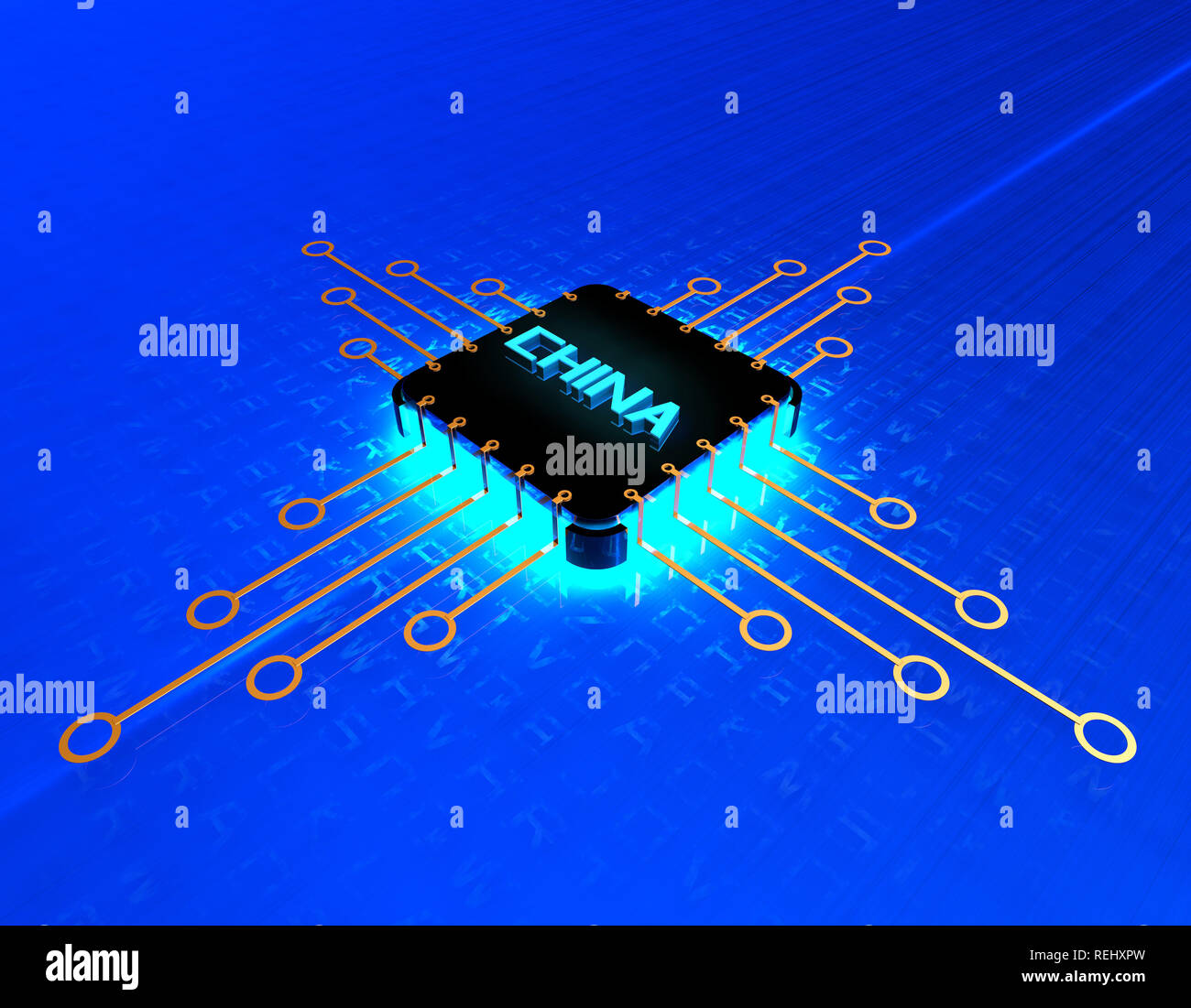 China's electronic chip technology, network data transmission and ...