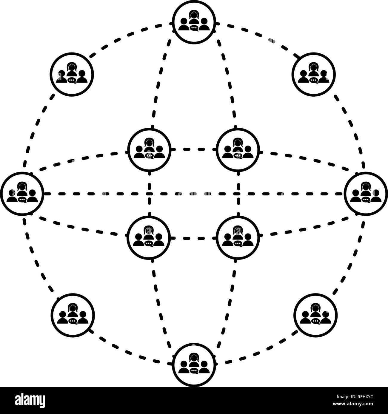 Isolated social network icon Stock Vector Image & Art - Alamy