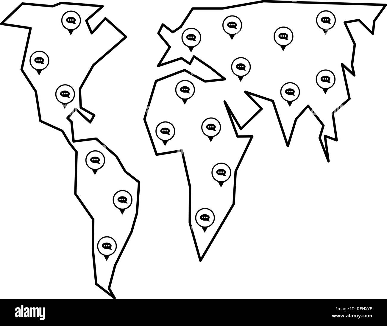 Isolated social network icon Stock Vector Image & Art - Alamy