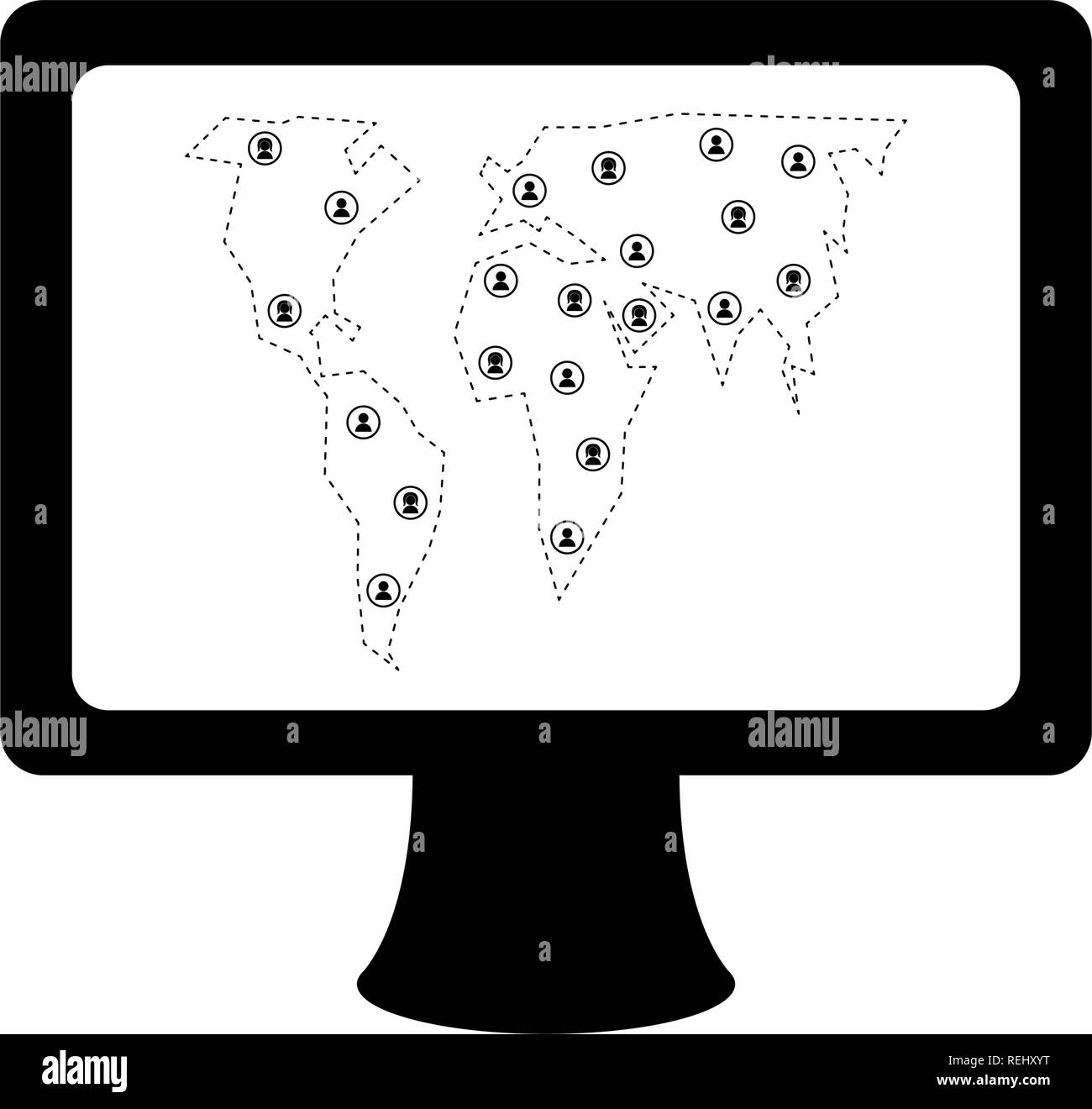 Isolated social network icon Stock Vector Image & Art - Alamy