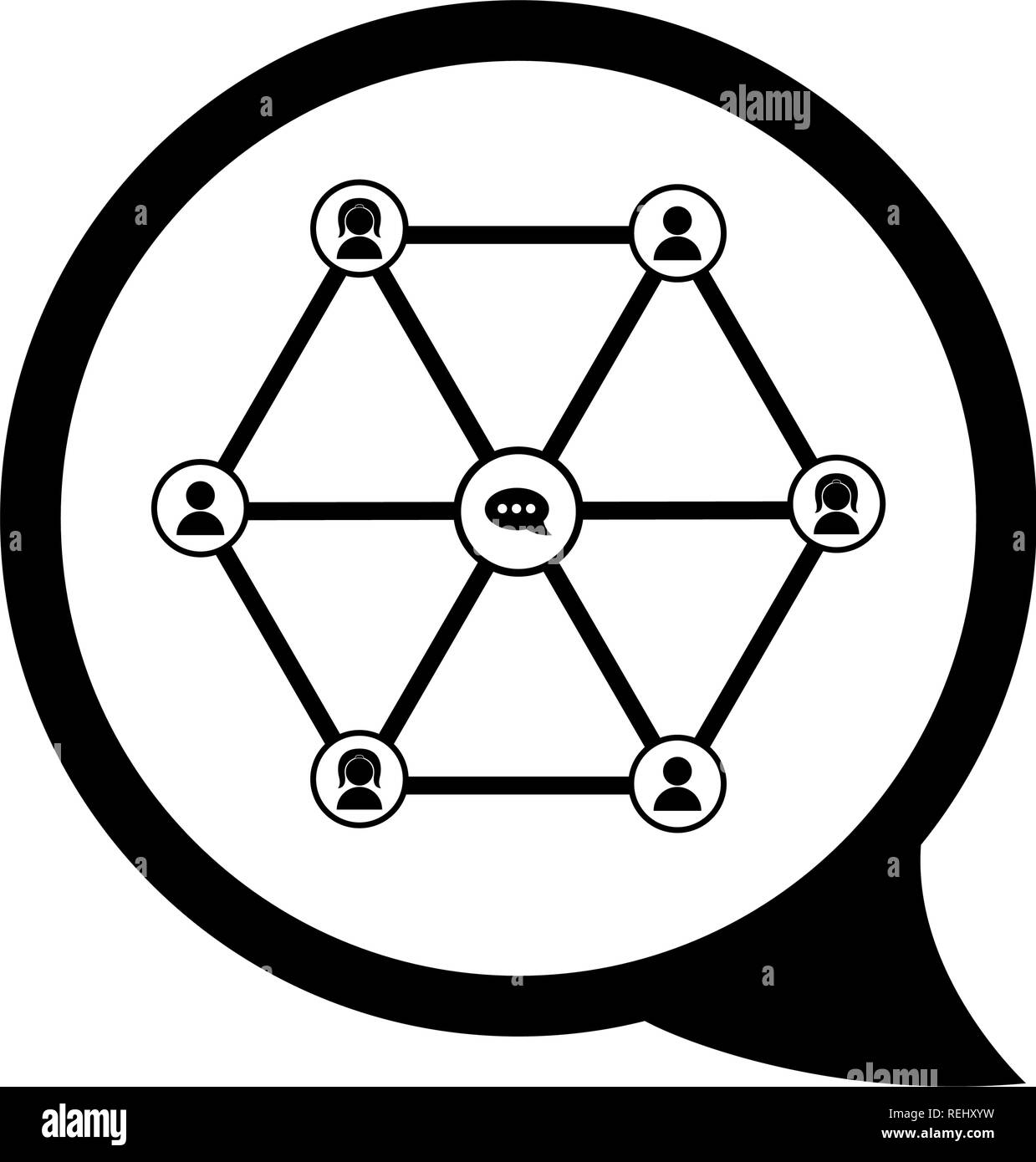 Isolated social network icon Stock Vector Image & Art - Alamy