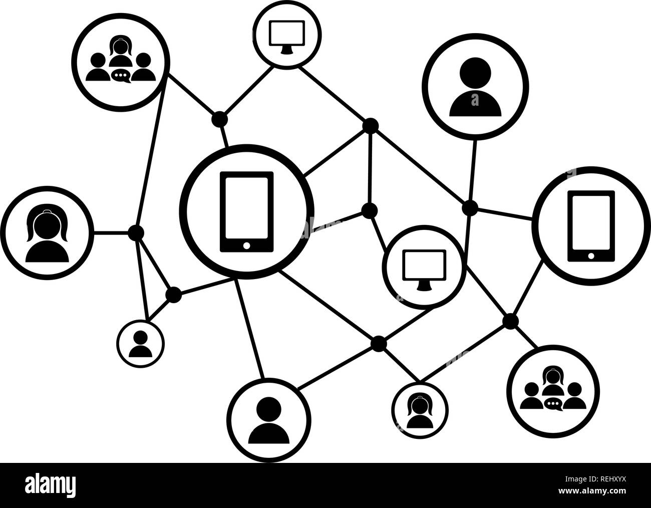 Isolated social network icon Stock Vector Image & Art - Alamy