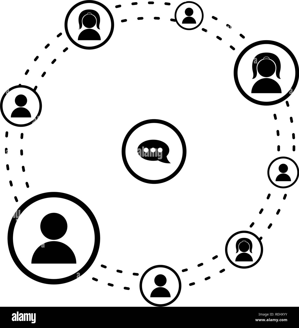 Isolated social network icon Stock Vector Image & Art - Alamy