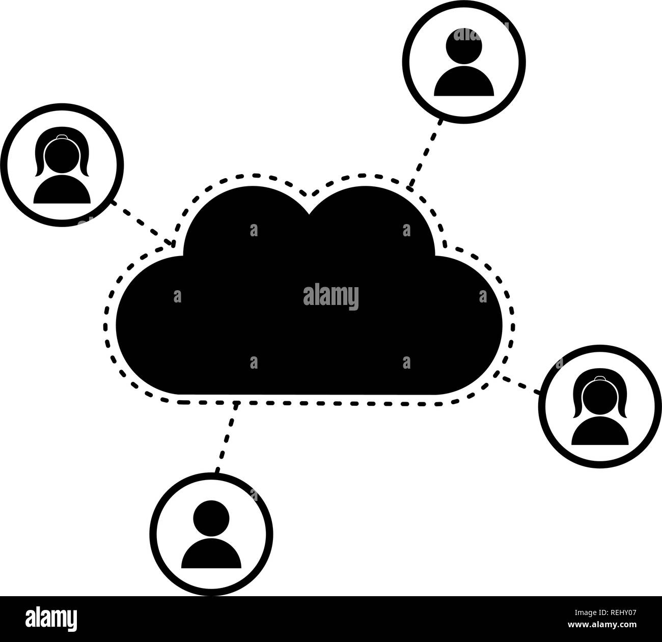 Isolated social network icon Stock Vector Image & Art - Alamy