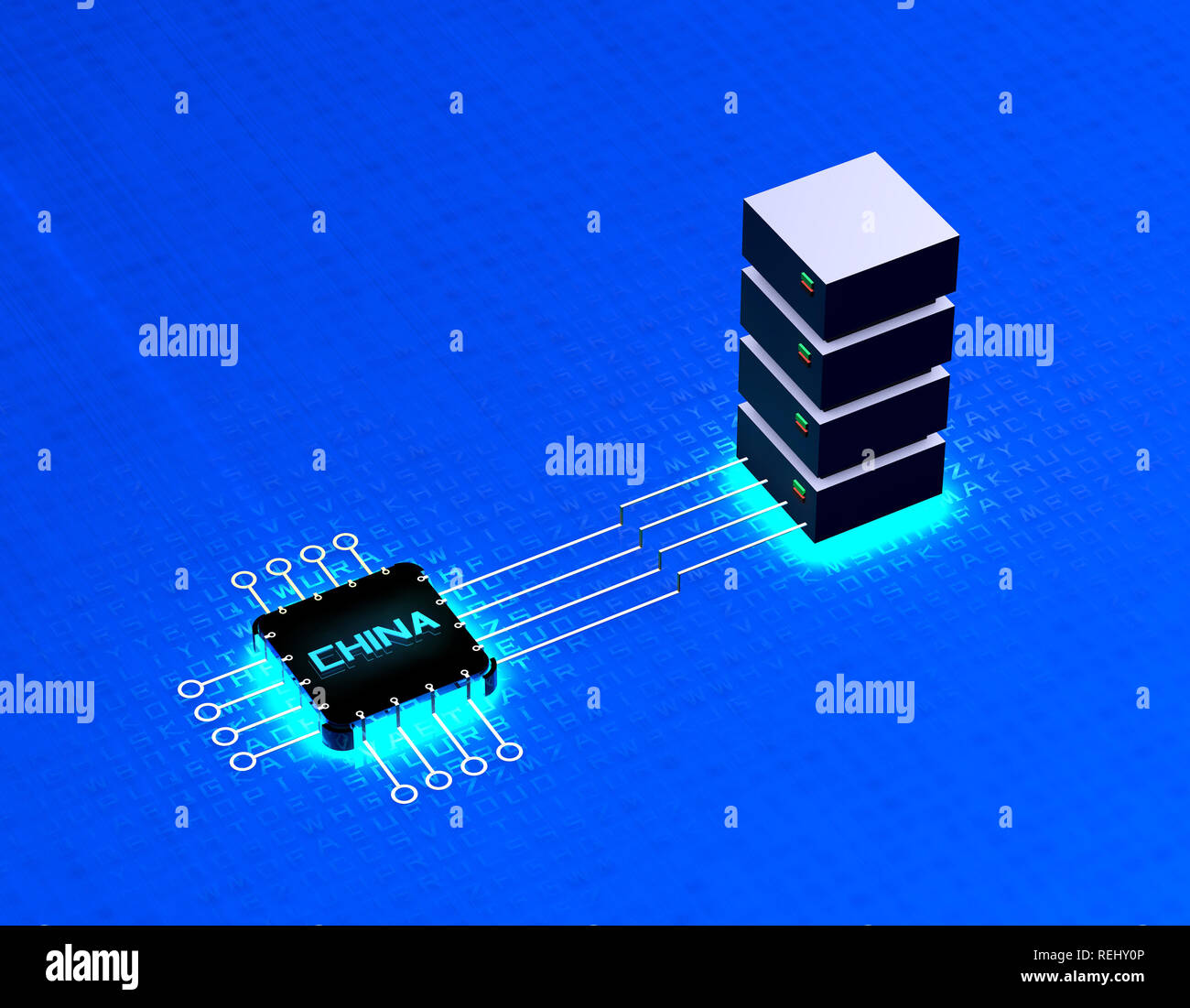 China's electronic chip technology, network data transmission and ...
