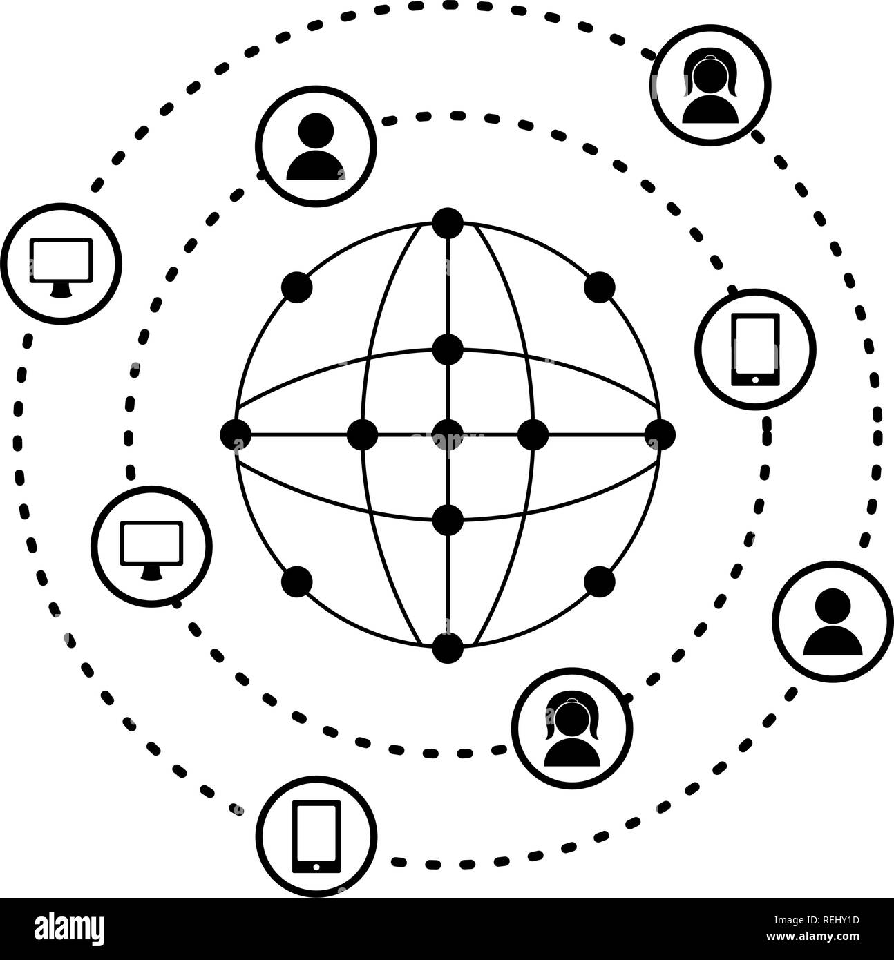 Isolated social network icon Stock Vector Image & Art - Alamy