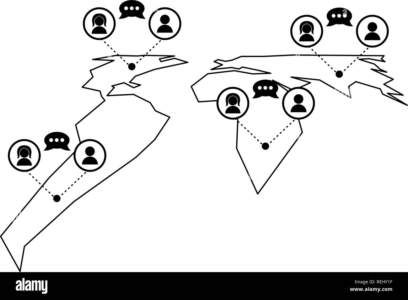 Isolated social network icon Stock Vector Image & Art - Alamy