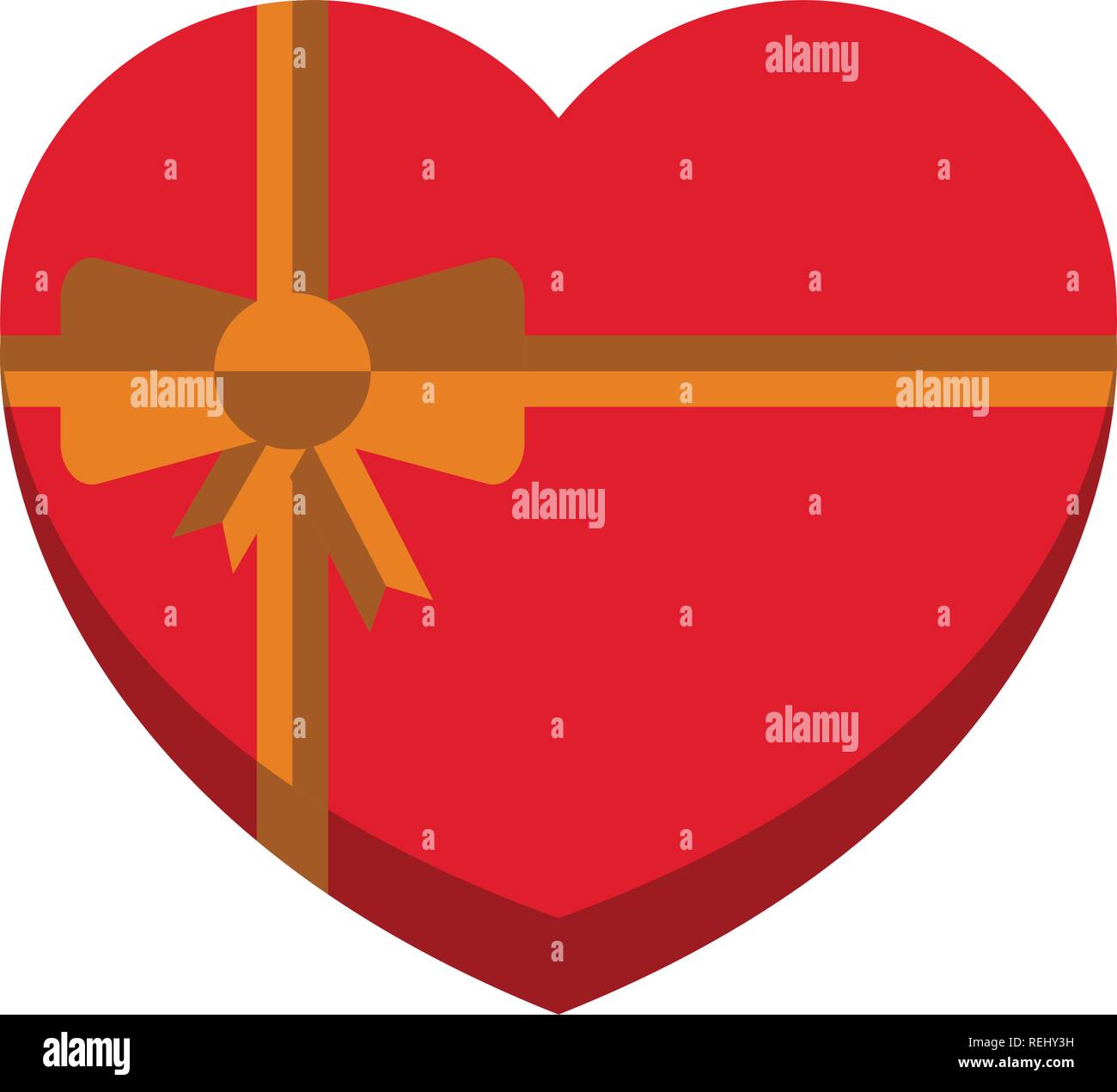 Heart gift box Stock Vector Image & Art - Alamy