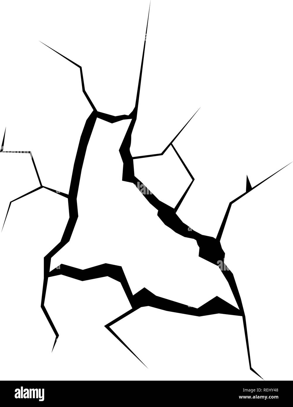 Old stone wall damage Cut Out Stock Images & Pictures - Alamy