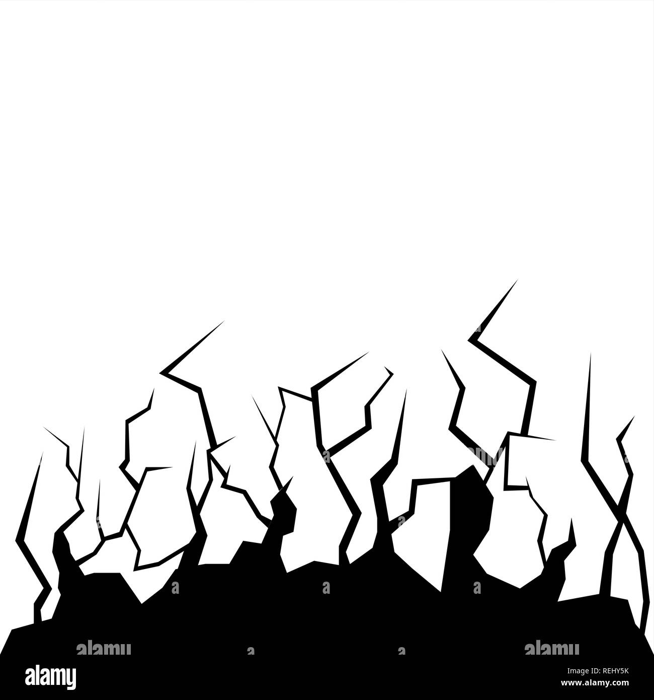 Wall crack image Stock Vector Image & Art - Alamy