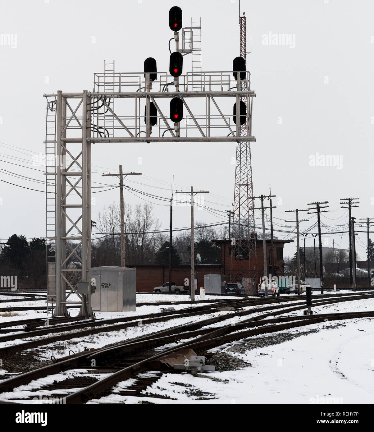 Railroad Switch Yard High Resolution Stock Photography and Images - Alamy