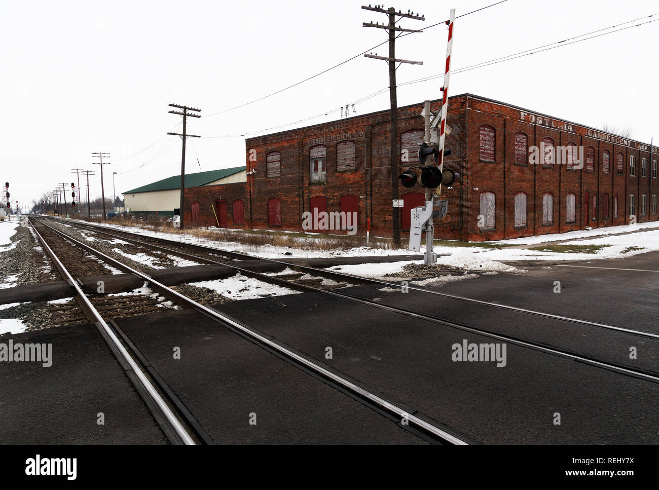 Empty railyard hi-res stock photography and images - Alamy