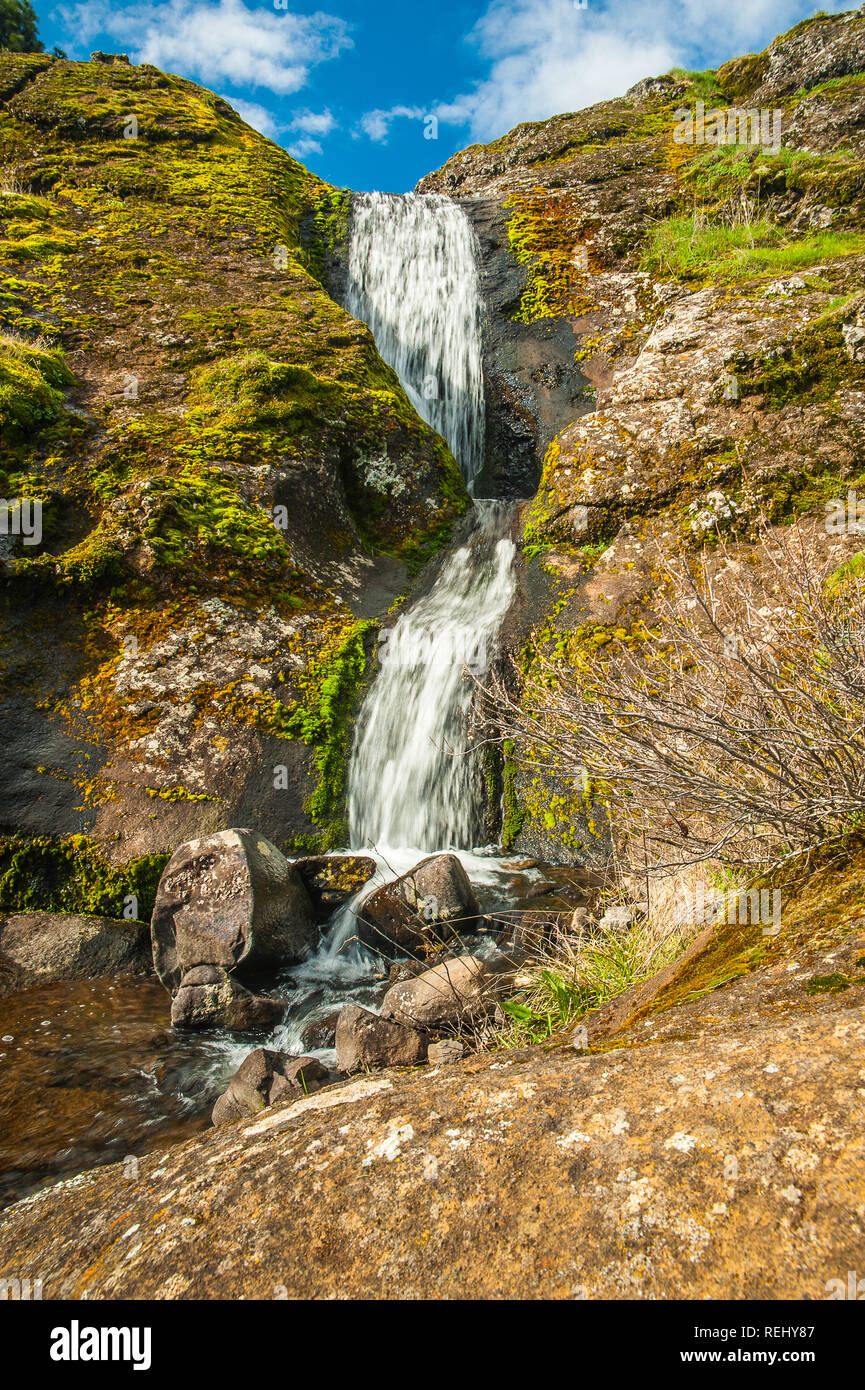 Basalt Rock Waterfall Stock Photo - Alamy