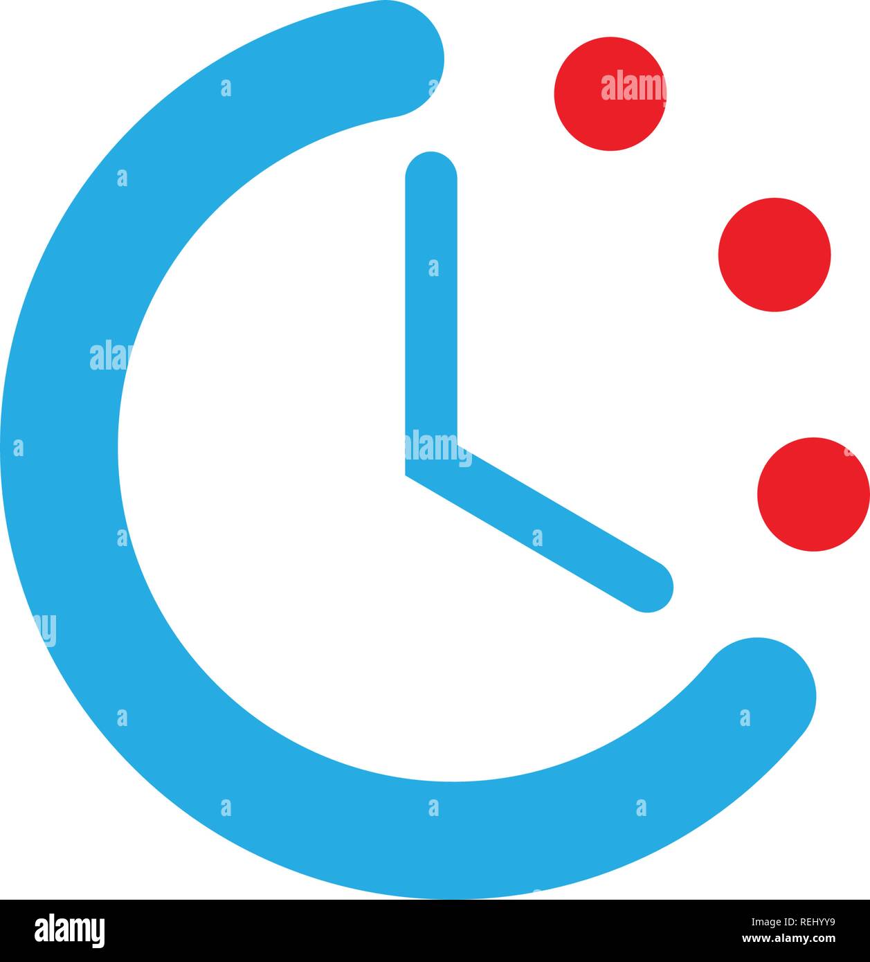 Time icon,Clock icon vector with dots. vector illustration isolated on ...