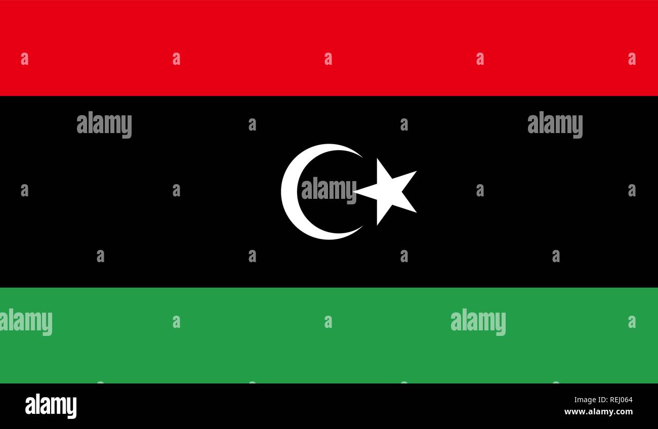 Libya flag hi-res stock photography and images - Alamy