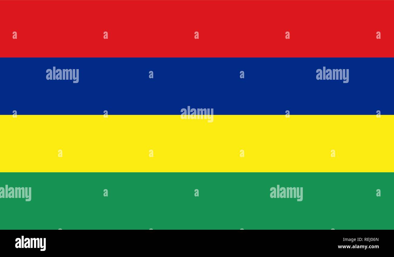 Mauritius national banner Stock Vector Images - Alamy