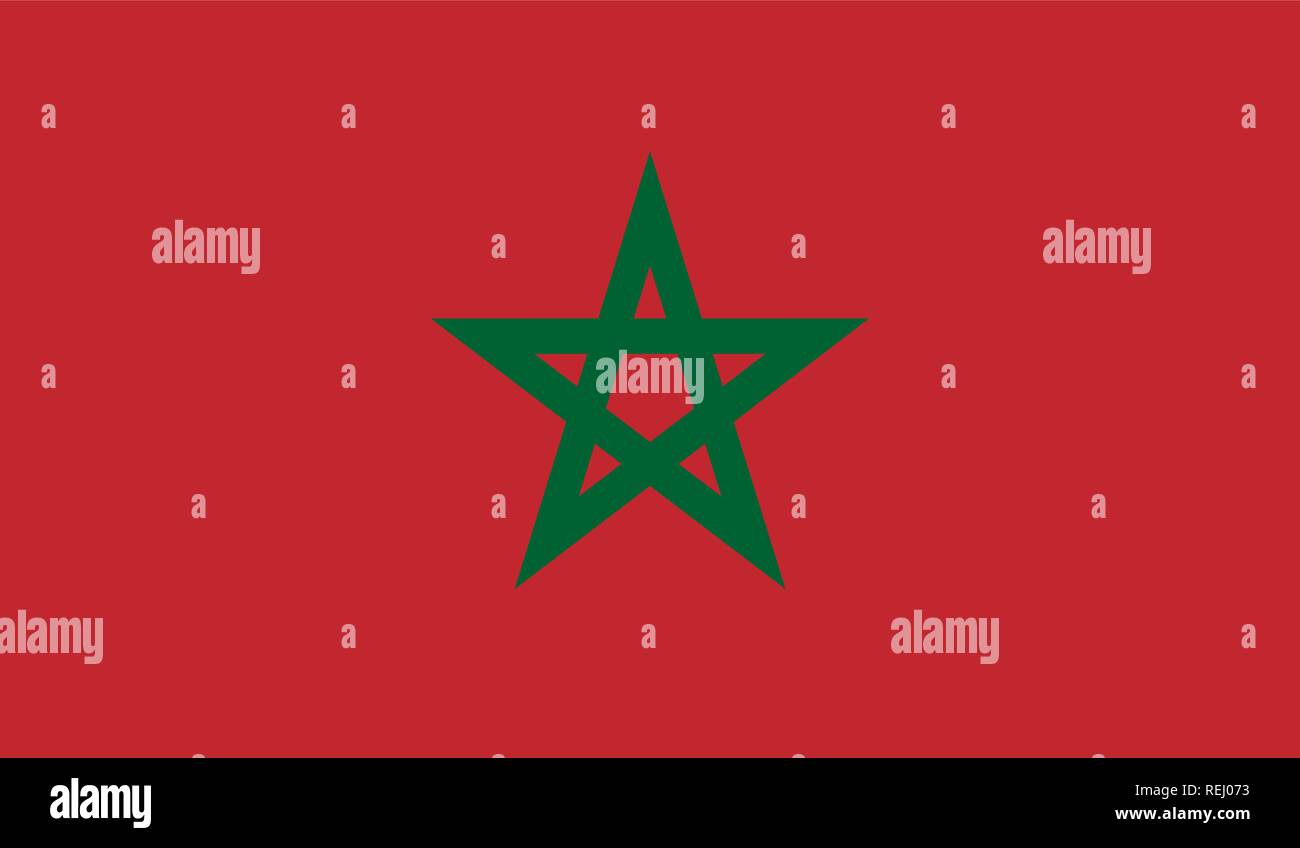 Flag of the morocco Stock Vector Images - Alamy