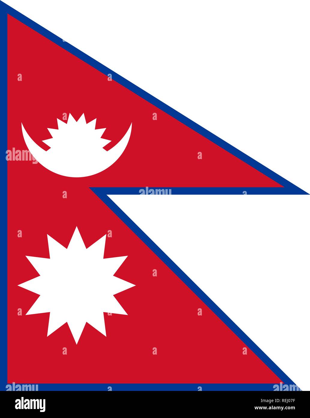 Nepal flag Stock Vector Images - Alamy